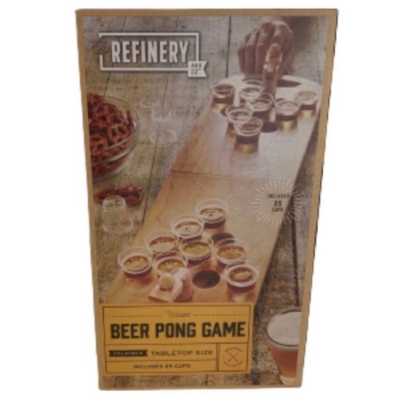 Refinery | Games | Nib Refinery Tabletop Beer Pong Man Cave Party Game ...